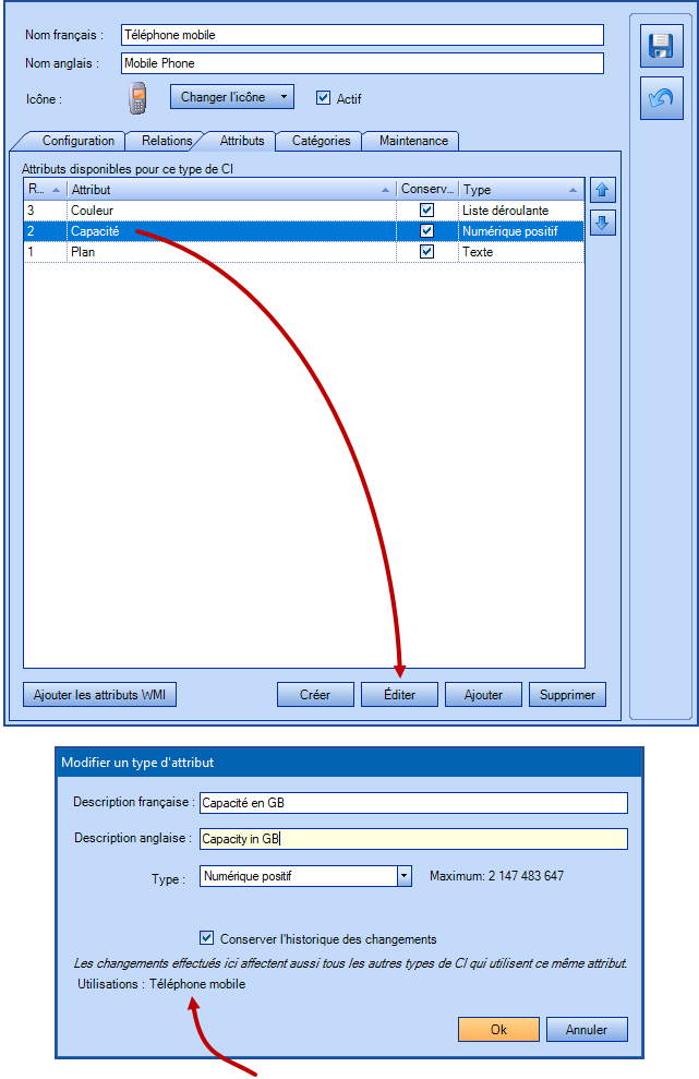 Gestion des attributs de CI | Doc - Octopus